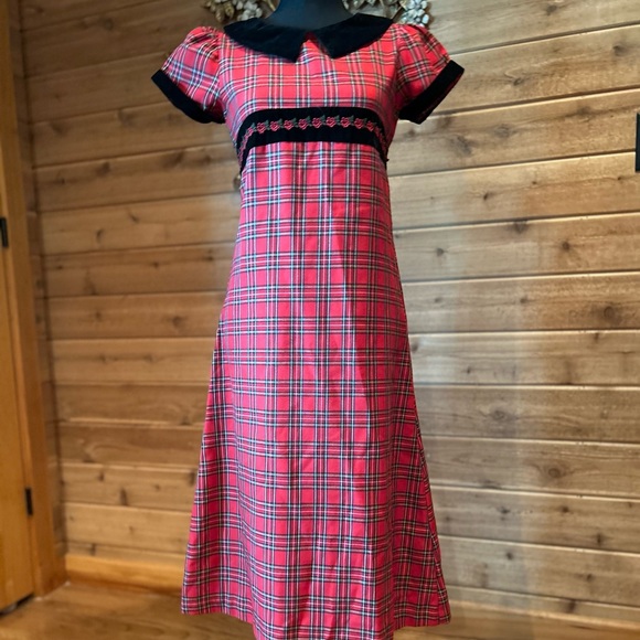 Rare Editions | Dresses | Vintage 9s Rare Editions Plaid Maxi Dress ...